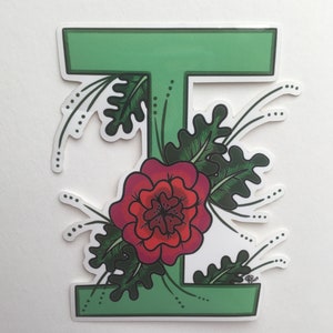 Letter I, WATERPROOF Vinyl Sticker, Water Bottle Sticker, Car Sticker ...