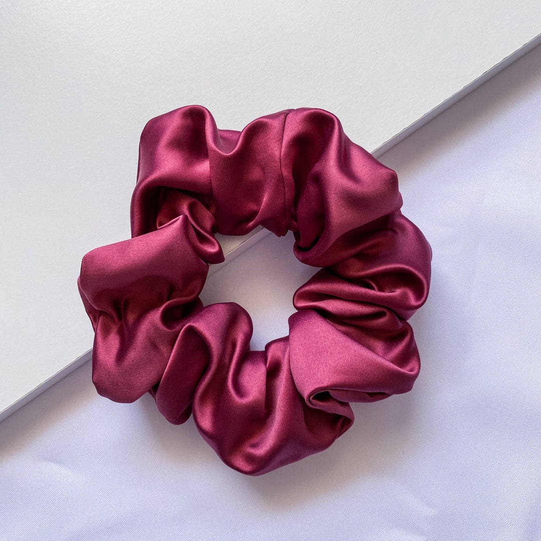Satin Scrunchie, Ponytail Holder - Etsy