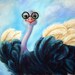 Original Art, Ostrich, Children's Art, Pastel - Etsy