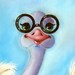 Original Art, Ostrich, Children's Art, Pastel - Etsy