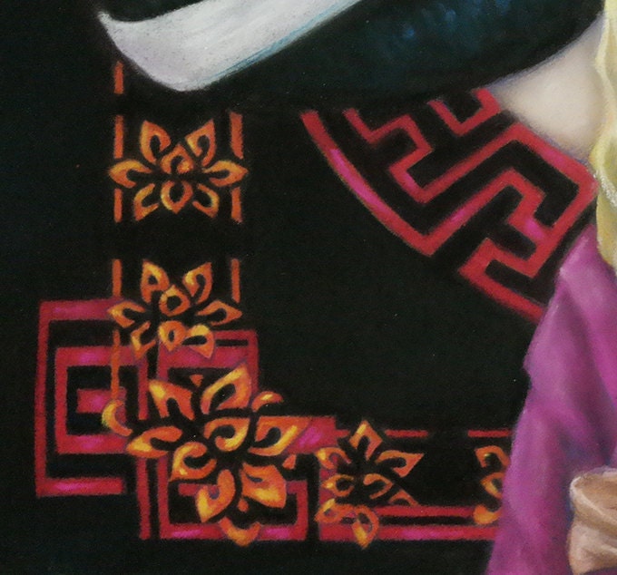 Original Art, Original Drawing, Miao Art, Pastel - Etsy