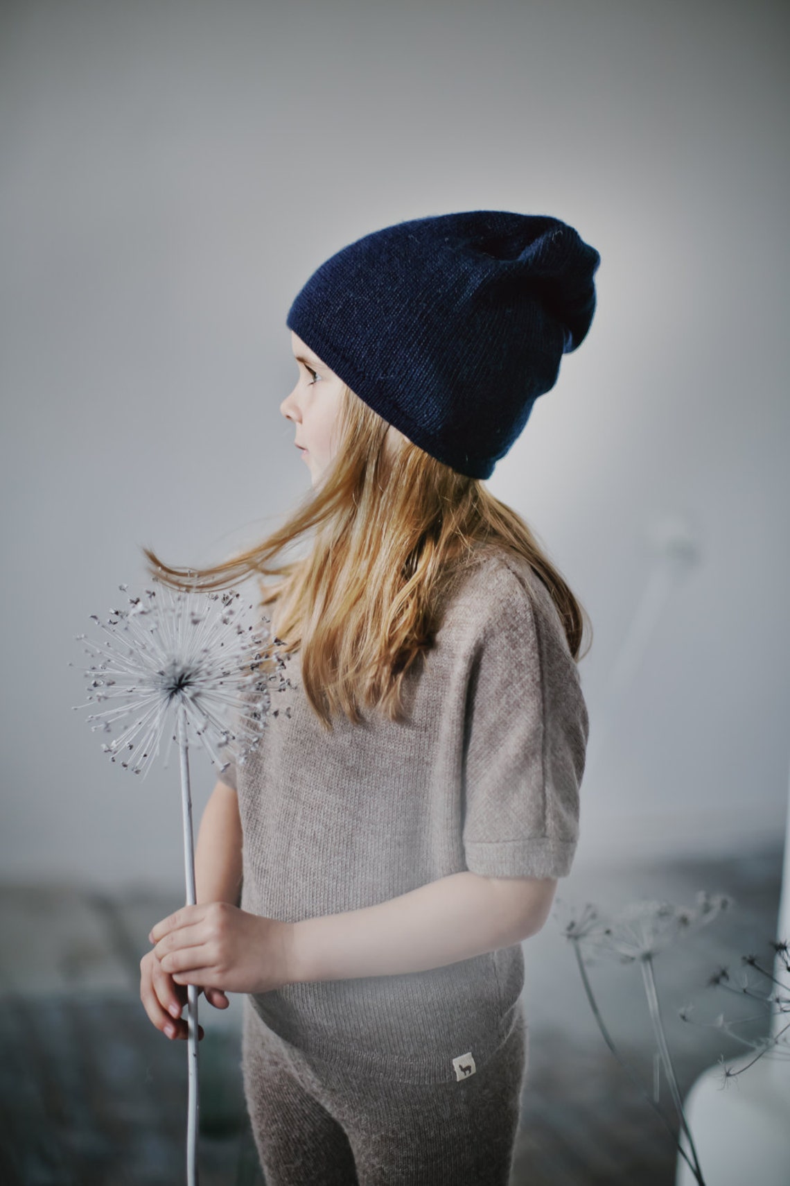 Kids Blue Hat Baby Cap Navy Hat Knitted Children Toddler 6-12 - Etsy