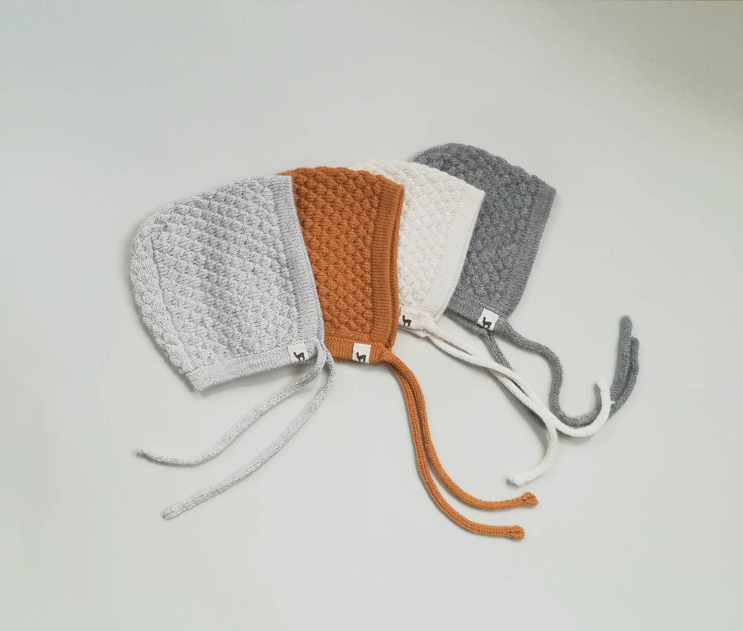 Baby Hat Alpaca Wool Baby Cap Textured Knit Newborn Hat Baby Bonnet ...