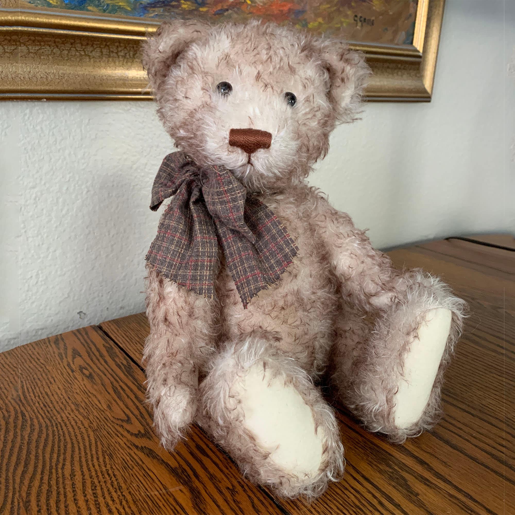 17 Tall, Fully Jointed GUND Teddy Bear Calvin 6471 With a Big Plaid ...