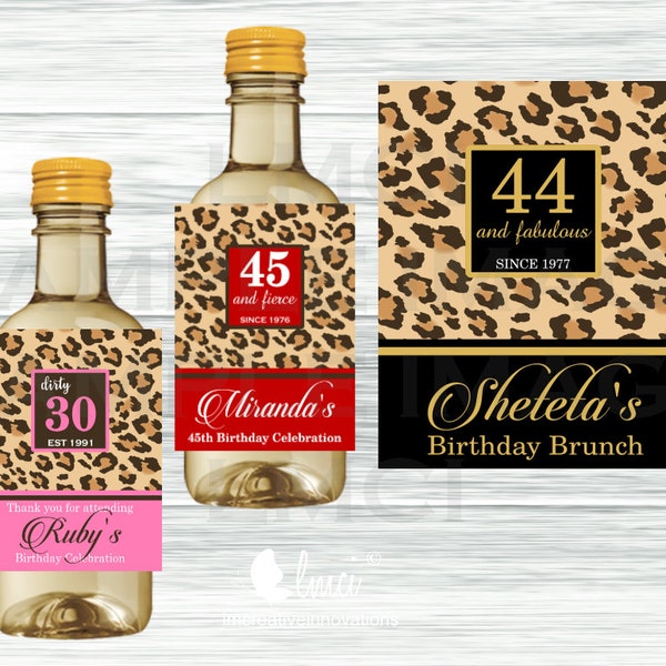 Cheetah Labels - Etsy