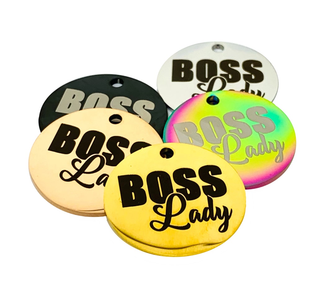 Boss Lady Charm Stainless Steel Charm Boss Charm Quote - Etsy