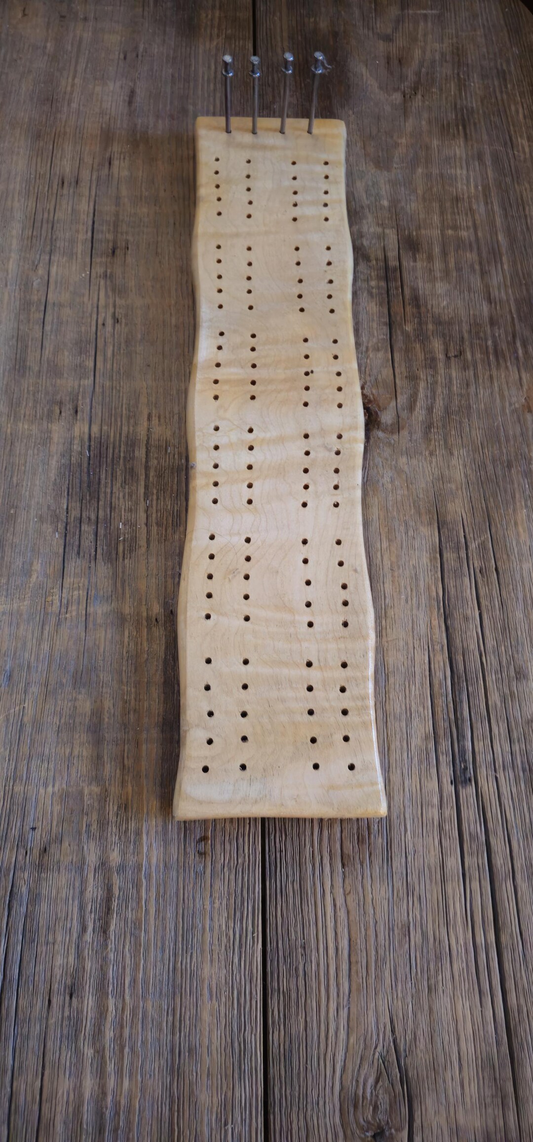 Rustic One-of-a-kind Cribbage Board. Hand Made Using Sustainably ...