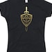 Ladies Gold Sword & Shield Master Tshirt - Etsy