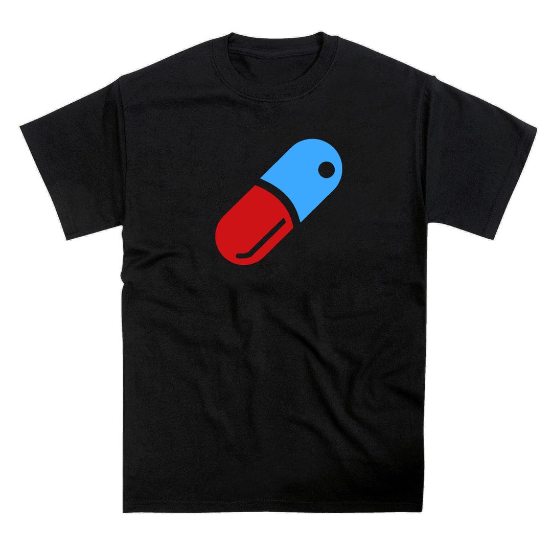 Red Blue Pill Meme T-shirt - Etsy