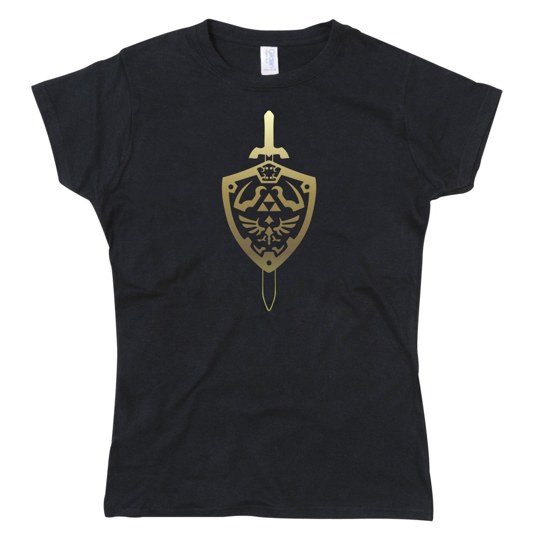 Ladies Gold Sword & Shield Master Tshirt - Etsy