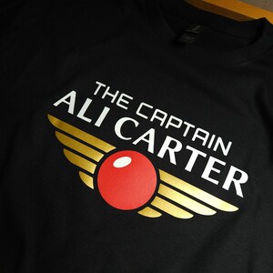 Snooker Ali Carter the Captain Tribute Tshirt - Etsy