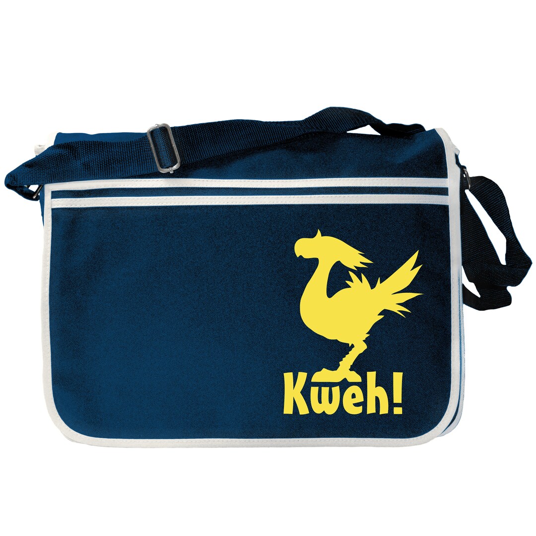 Chocobo Kweh Navy Blue Messenger Shoulder Bag - Etsy UK