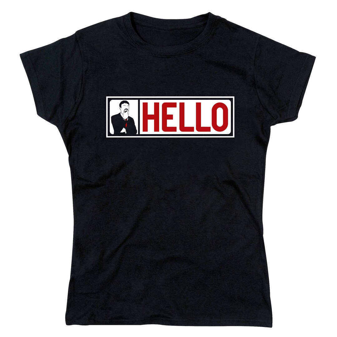 Ladies Ashens Hello Banner Tshirt - Etsy