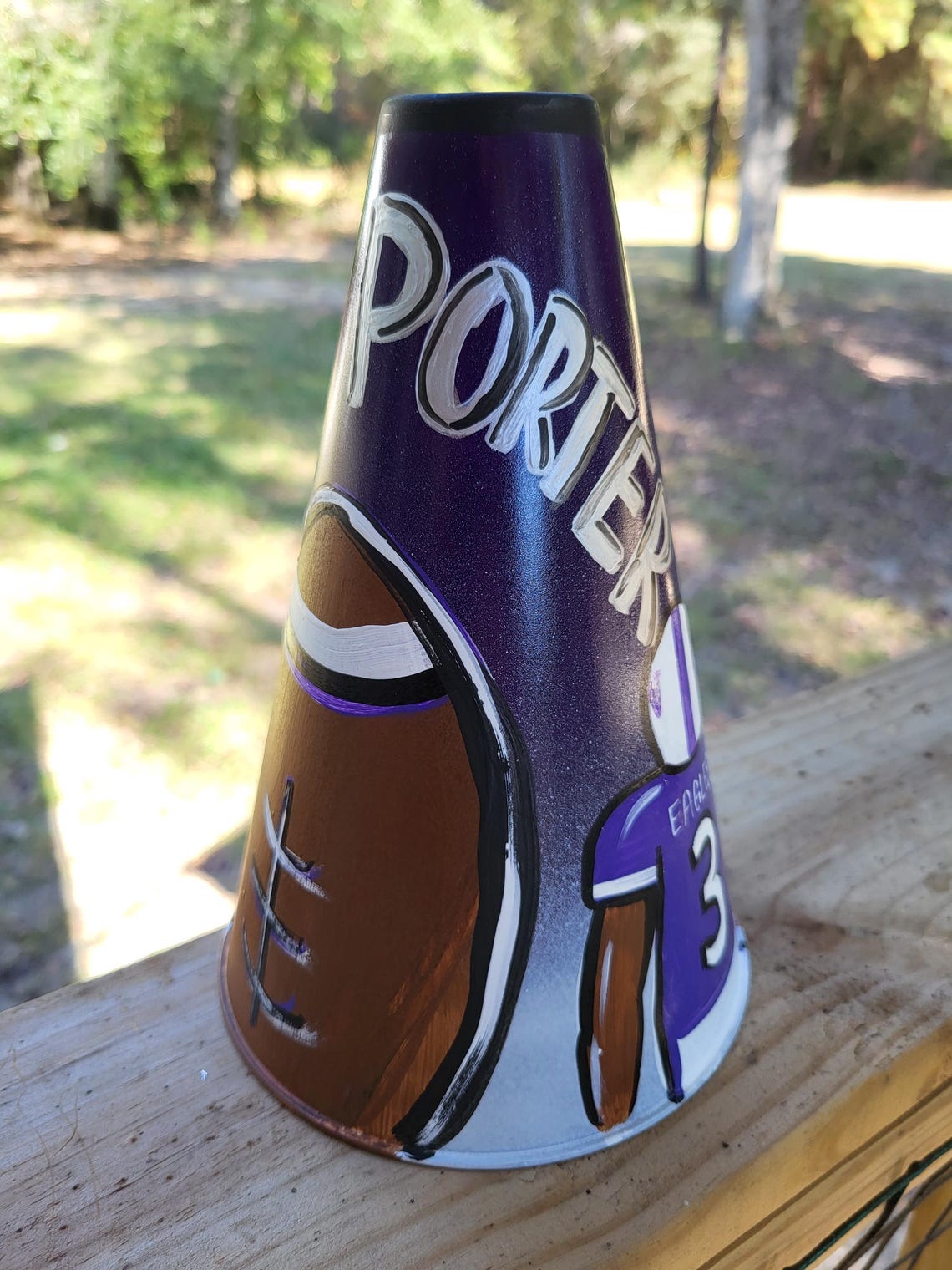 Hand Painted Megaphone- Small - Etsy