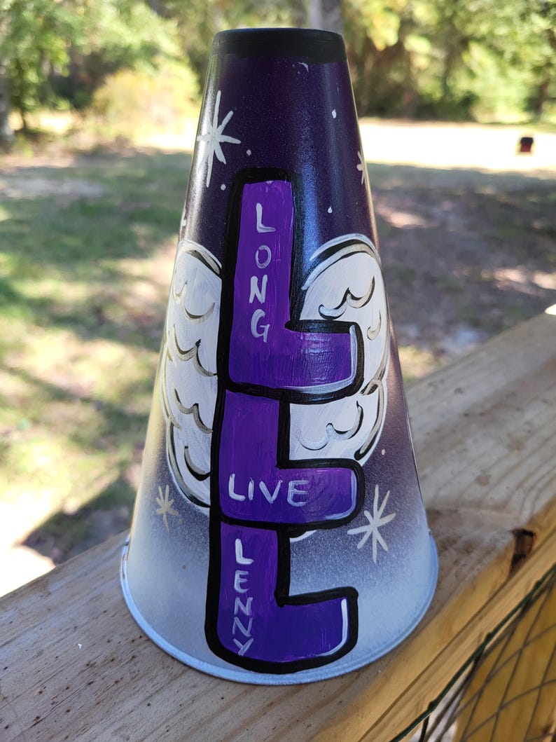 Hand Painted Megaphone- Small - Etsy