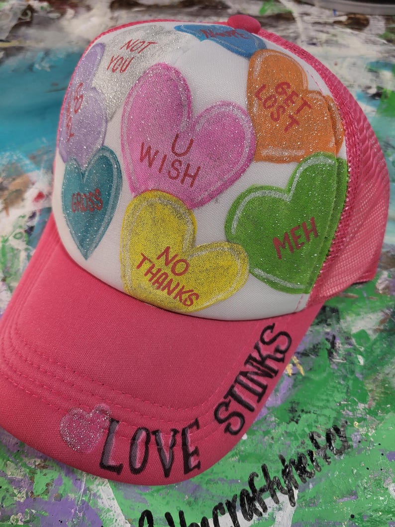 Custom Painted Trucker Hat - Etsy