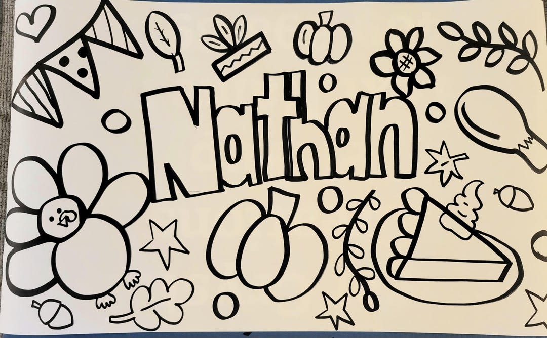 Personalized Coloring Banners - Etsy