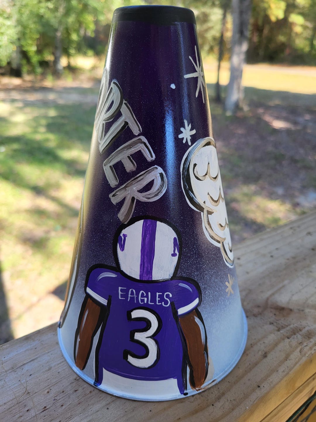 Hand Painted Megaphone- Small - Etsy