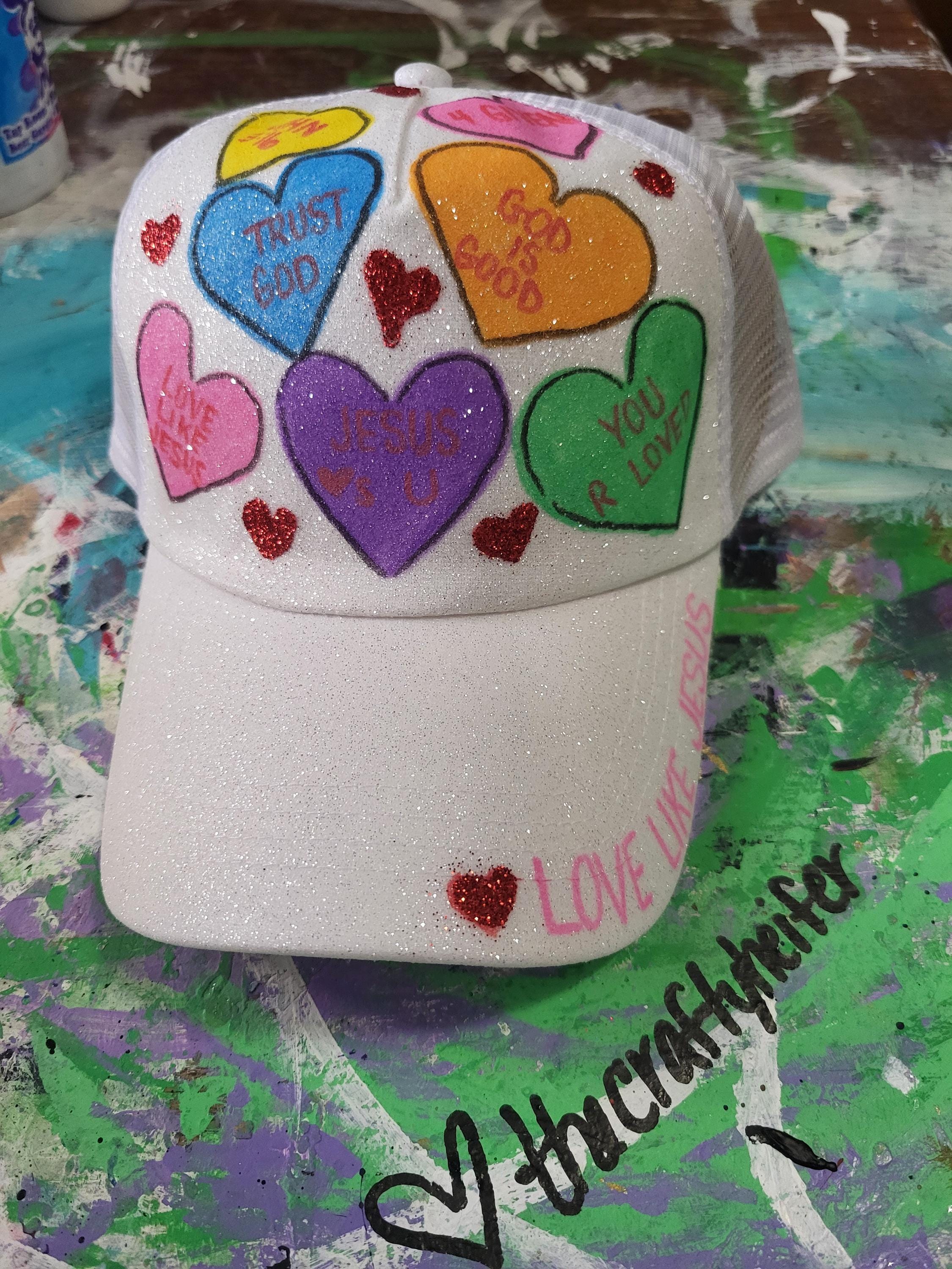 Custom Painted Trucker Hat - Etsy