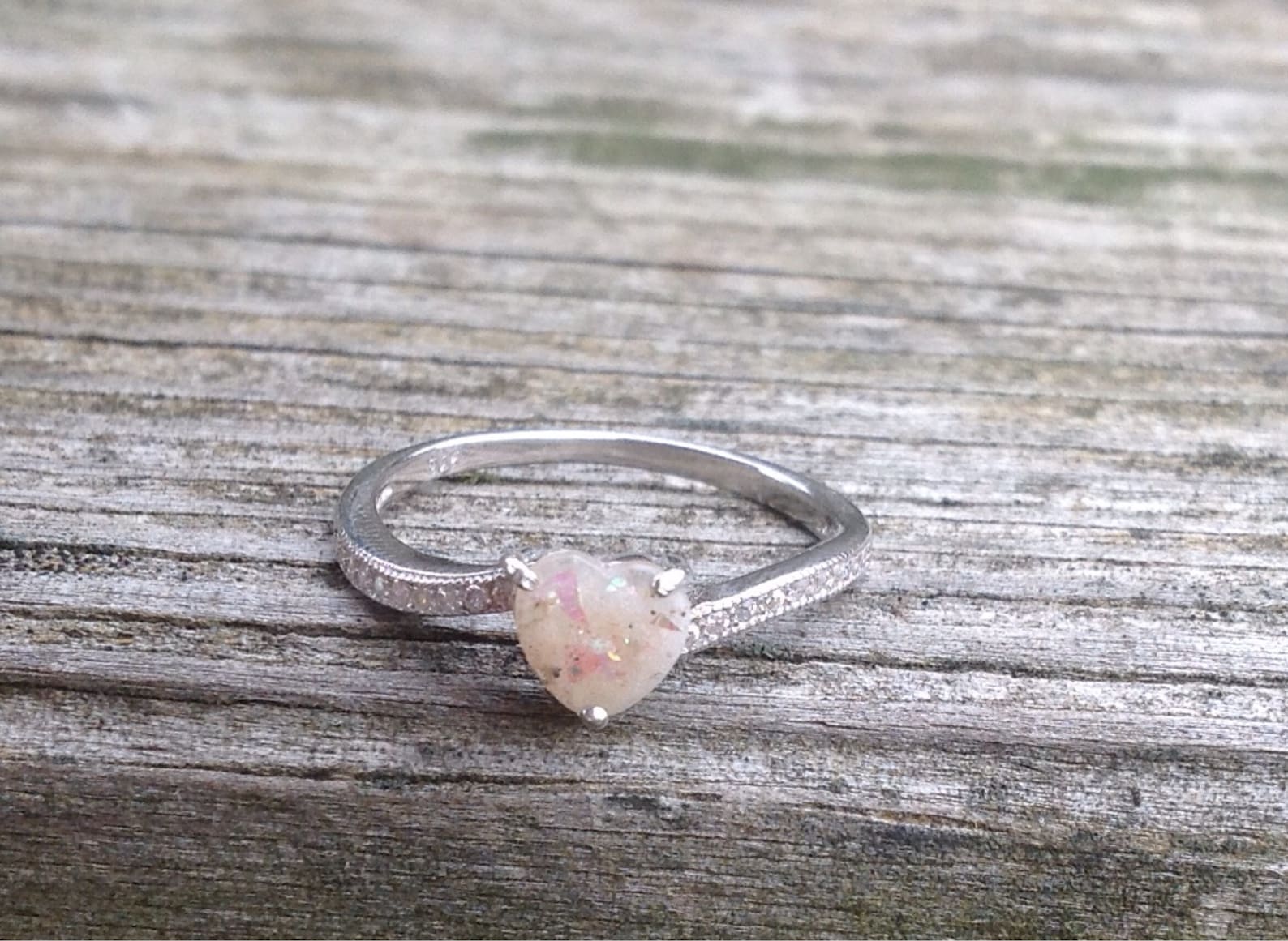 Cremation Ring Pet Ash Ring Sterling Crystal Ring Pet Ashes - Etsy