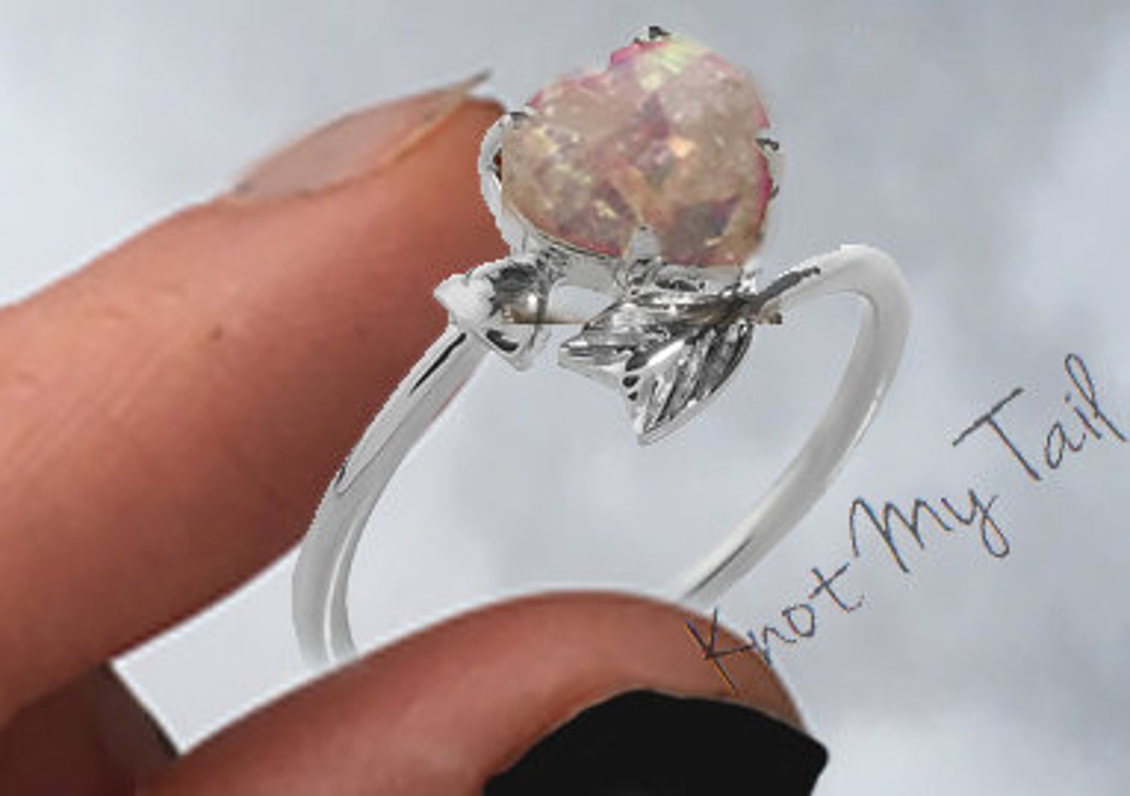 Cremation Ring Pet Ash Ring White Gold Ring Pet Ashes | Etsy