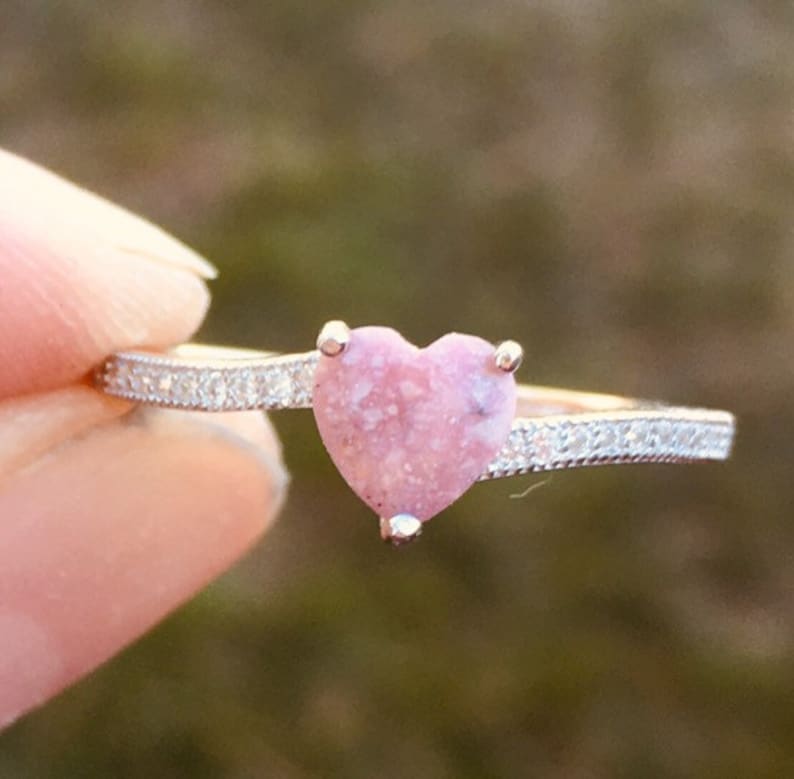 Cremation Ring Pet Ash Ring Sterling Crystal Ring Pet Ashes - Etsy