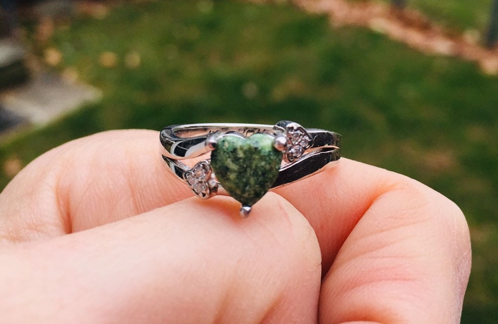 Cremation Ring Pet Ash Ring Sterling Pet Ashes Engraved | Etsy