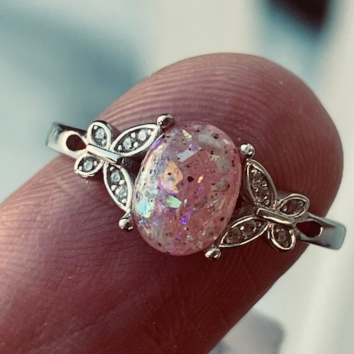 Cremation Ring Pet Ash Ring Sterling Pet Ashes Engraved - Etsy