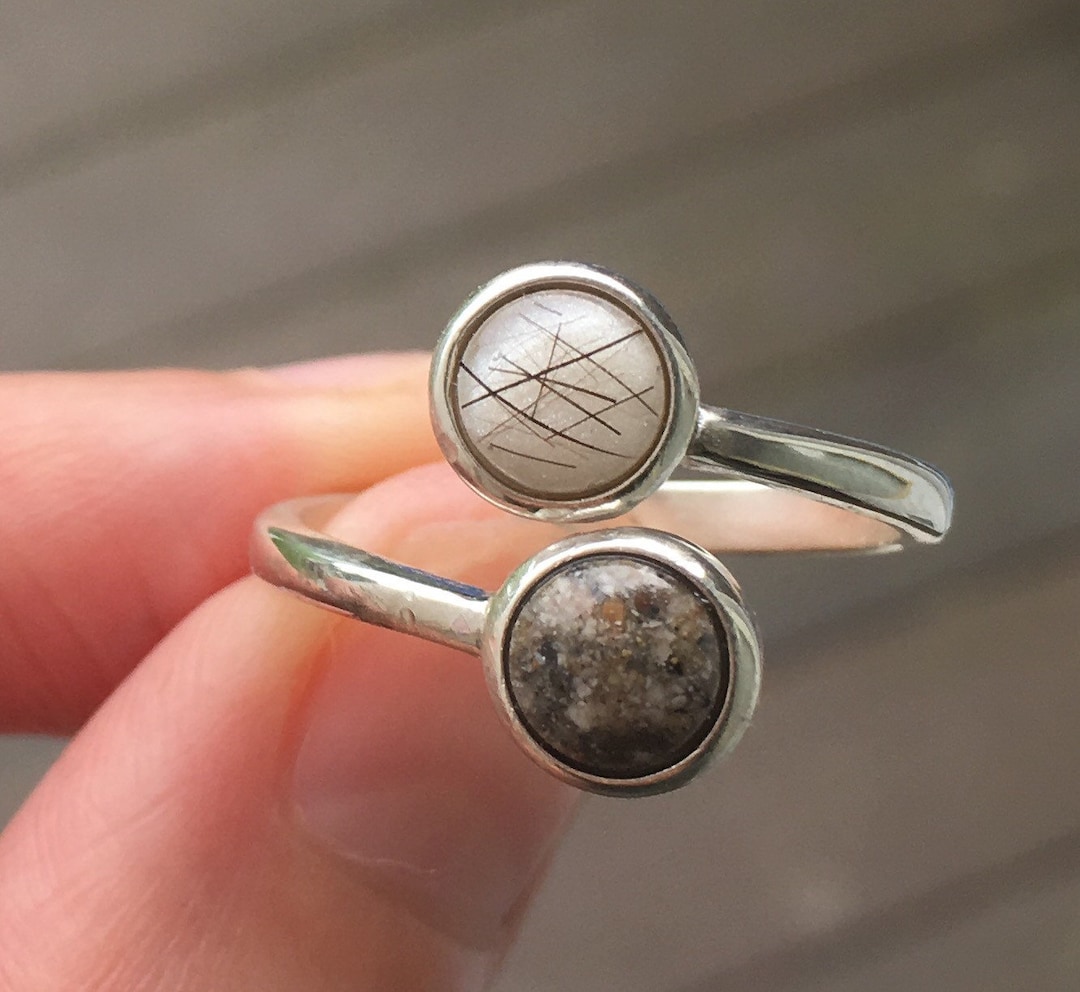 Cremation Ring, Pet Ash Ring, Pet Memorial Jewelry, Sterling Silver ...