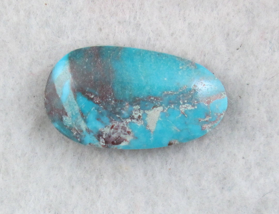 Natural Bisbee Turquoise Cabochon 12.4ct, Rare Pattern - Etsy