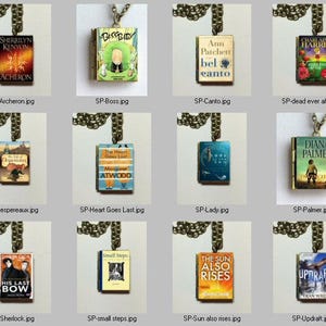 CUSTOM Book Cover Locket - Your Choice of Title. Unique Personal Gift ...