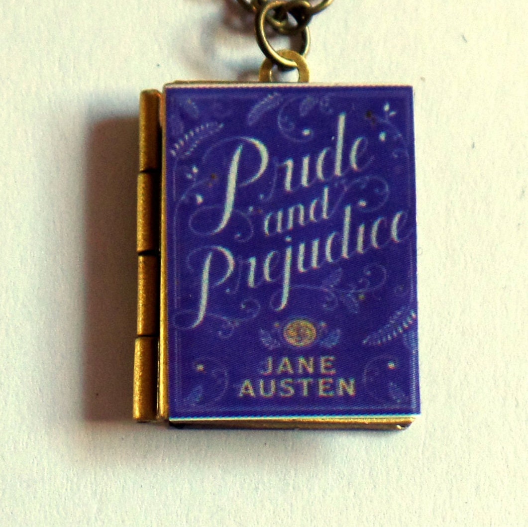 Pride and Prejudice - Book Cover Locket - Etsy