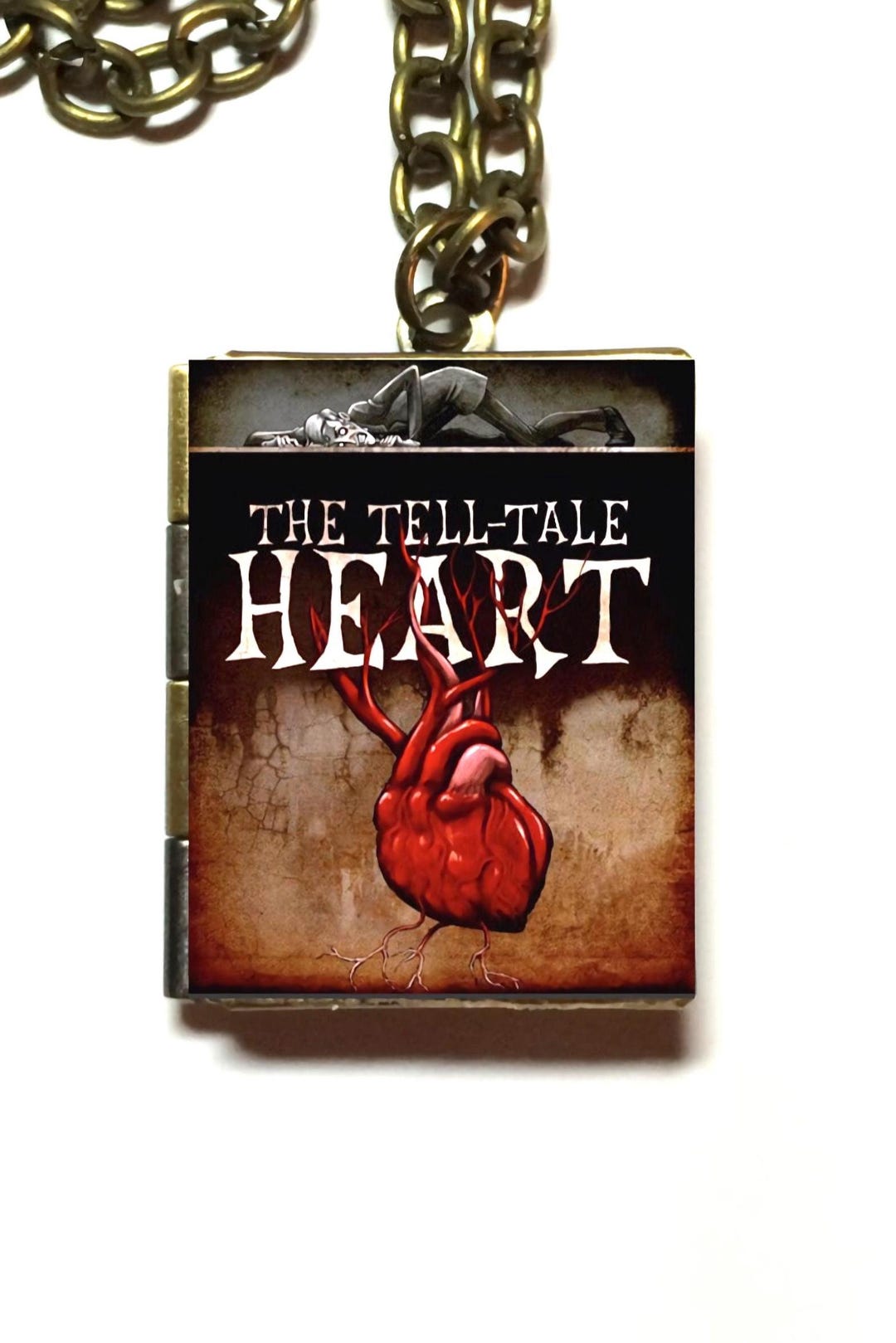 The Tell-tale Heart Book Cover Locket Necklace - Etsy