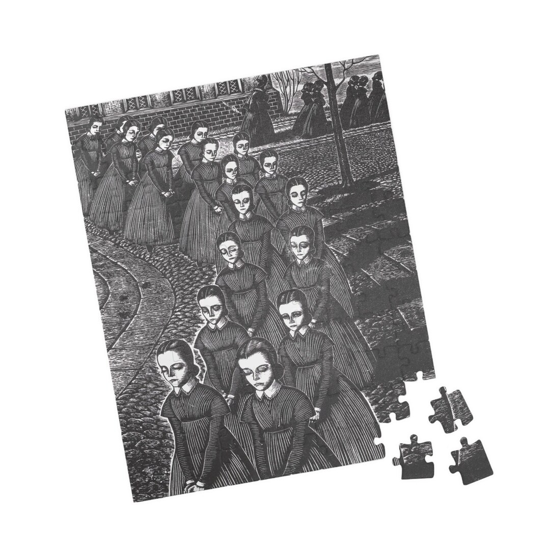 Jigsaw Puzzle, Jane Eyre by Charlotte Bronte, 1943 Edition Book Cover ...