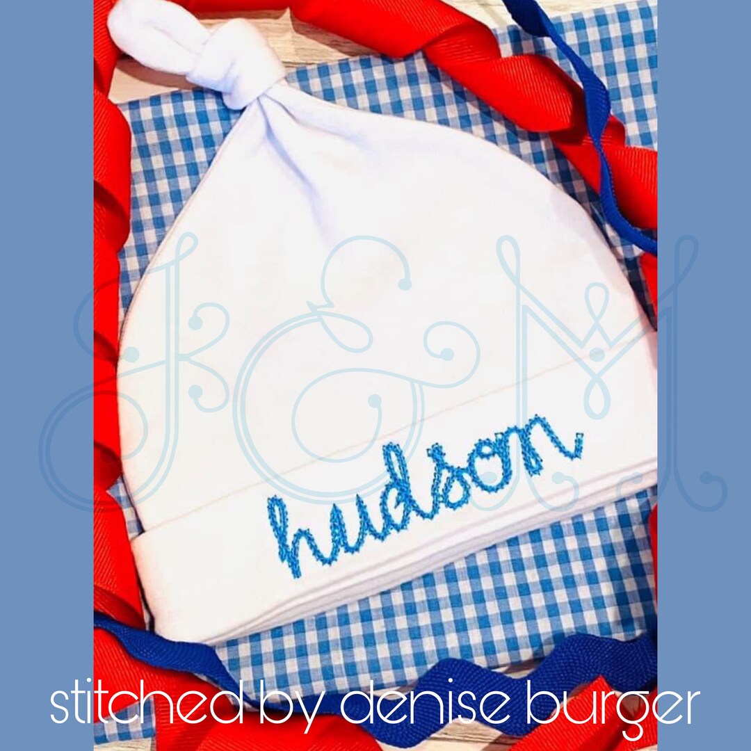 Lizzie Loop Retro Chain Stitch Lower Case Quick Stitch Font Vintage ...