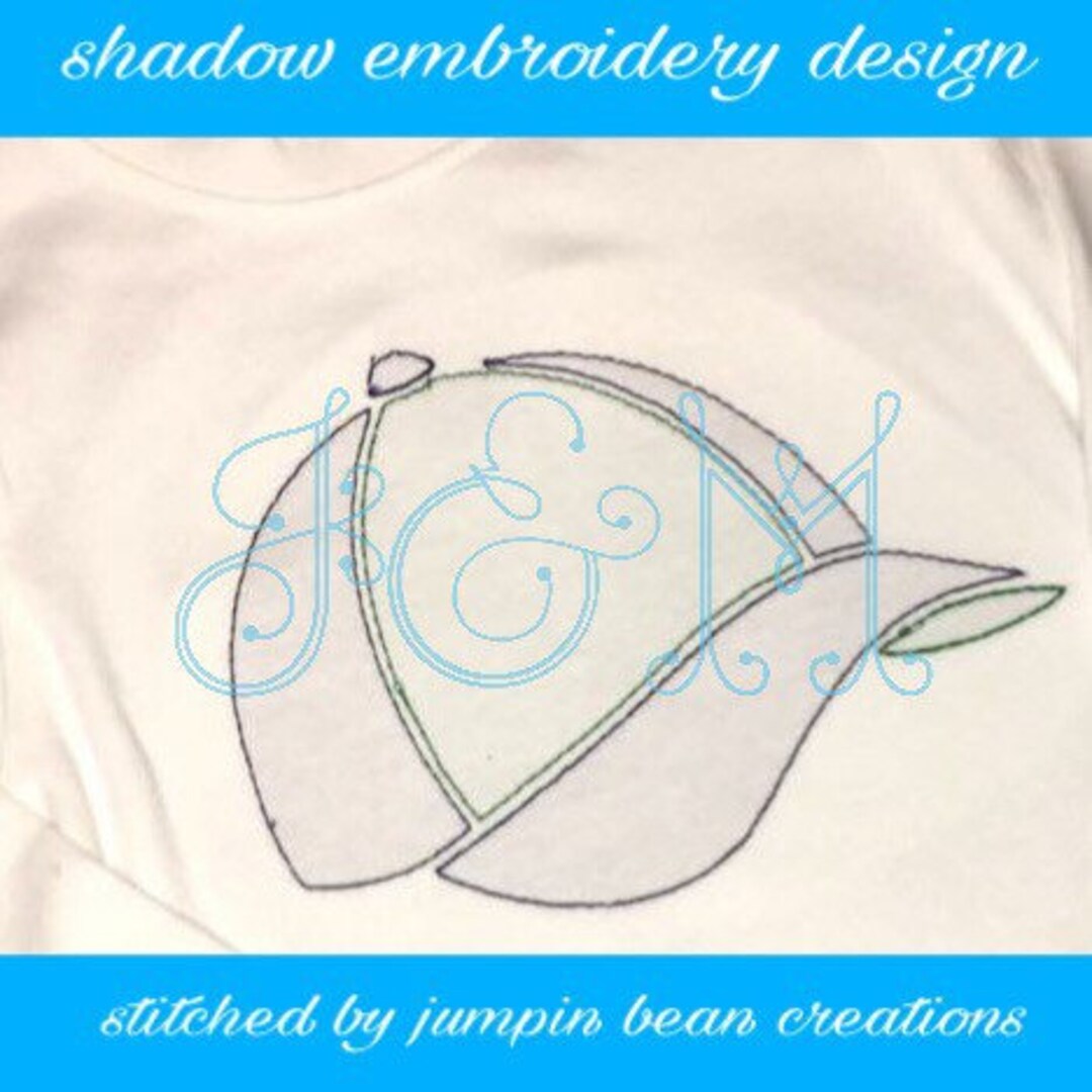 5x7 Shadow Work Baseball Cap Shadow Machine Embroidery Design - Etsy