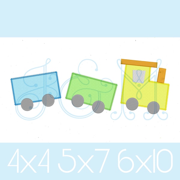 Train Applique - Etsy