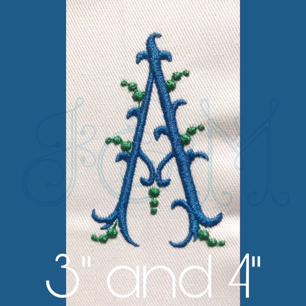 Fishtail Embroidery Font - Etsy