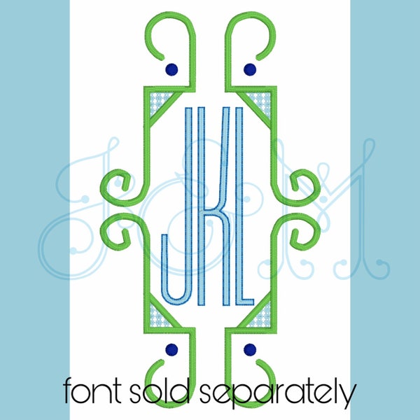 Geometric Machine Embroidery Design - Etsy