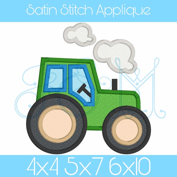 Tractor Applique - Etsy