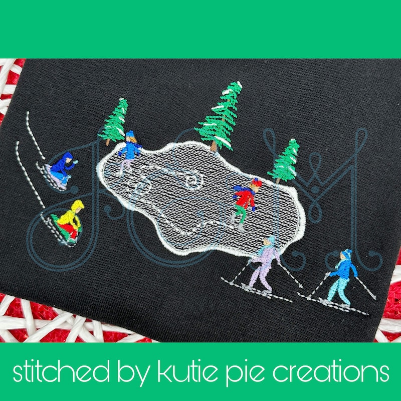 Ski Embroidery - Etsy