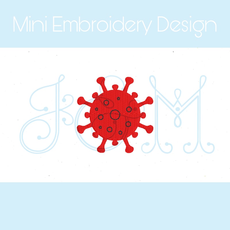 Virus Embroidery - Etsy