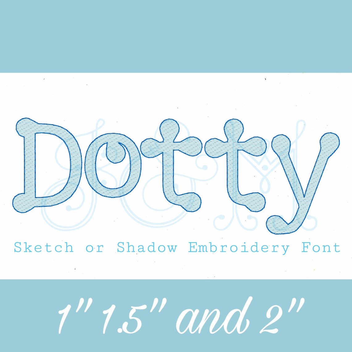 Dotty Dots Bubble Letter Sketch and Shadow Work Two Color - Etsy