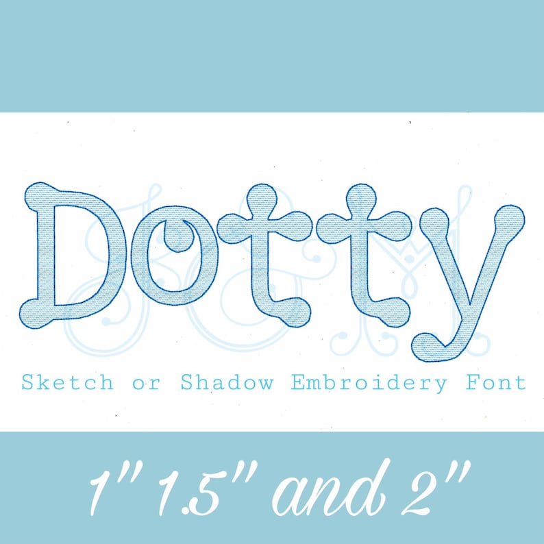 Dotty Dots Bubble Letter Sketch and Shadow Work Two Color - Etsy