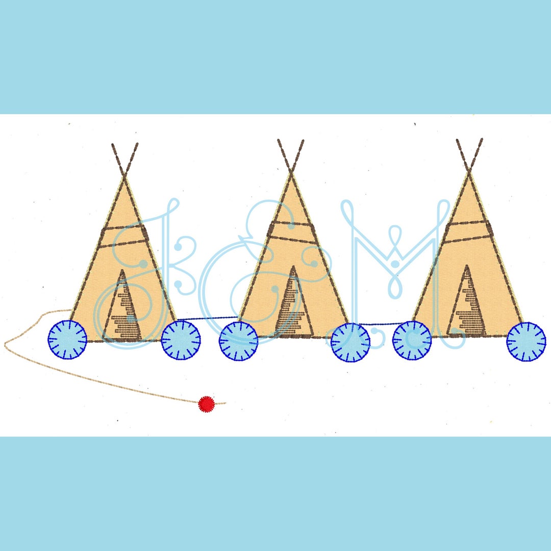 Thanksgiving Teepee Fall Native American Trio Pull Toy Vintage Style ...