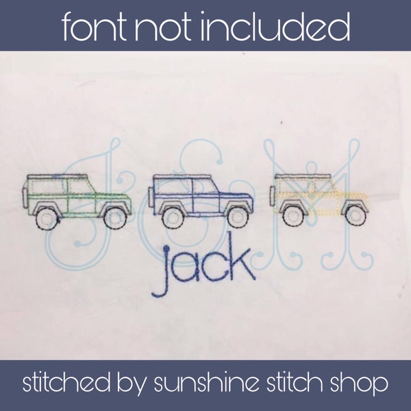 Jeep Embroidery Design - Etsy