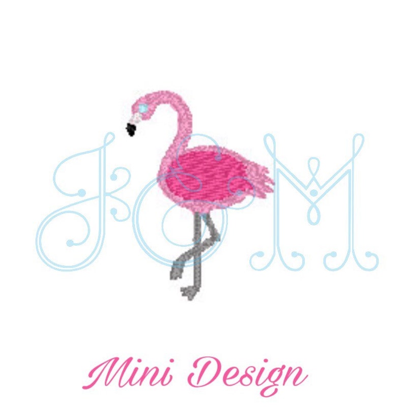 Flamingo Embroidery - Etsy