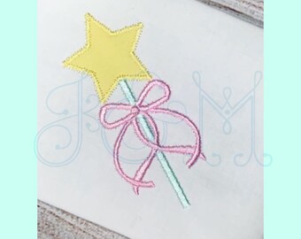Embroidery Design Machine Princess Fairy Magic Wand Instant - Etsy