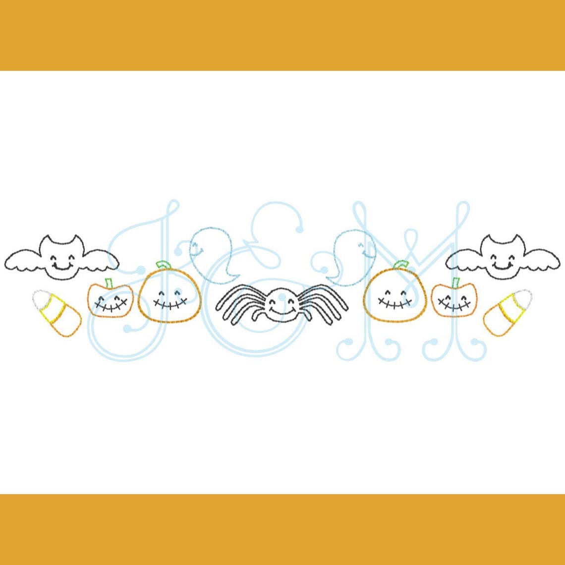 Halloween Border Vintage Style - Etsy