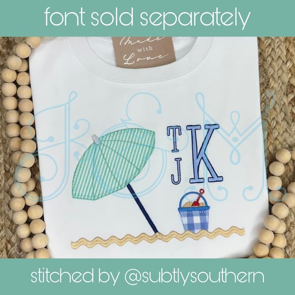 Beach Applique - Etsy